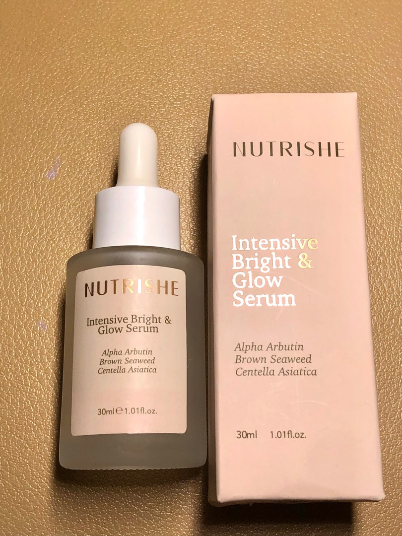Nutrishe Intensive Bright & Glow Serum Botol Kosong + Box, Kesehatan ...