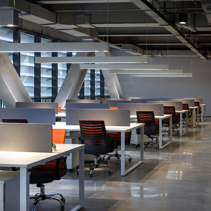 Office Workstation * laminated table top * metal legs * Glass or ...