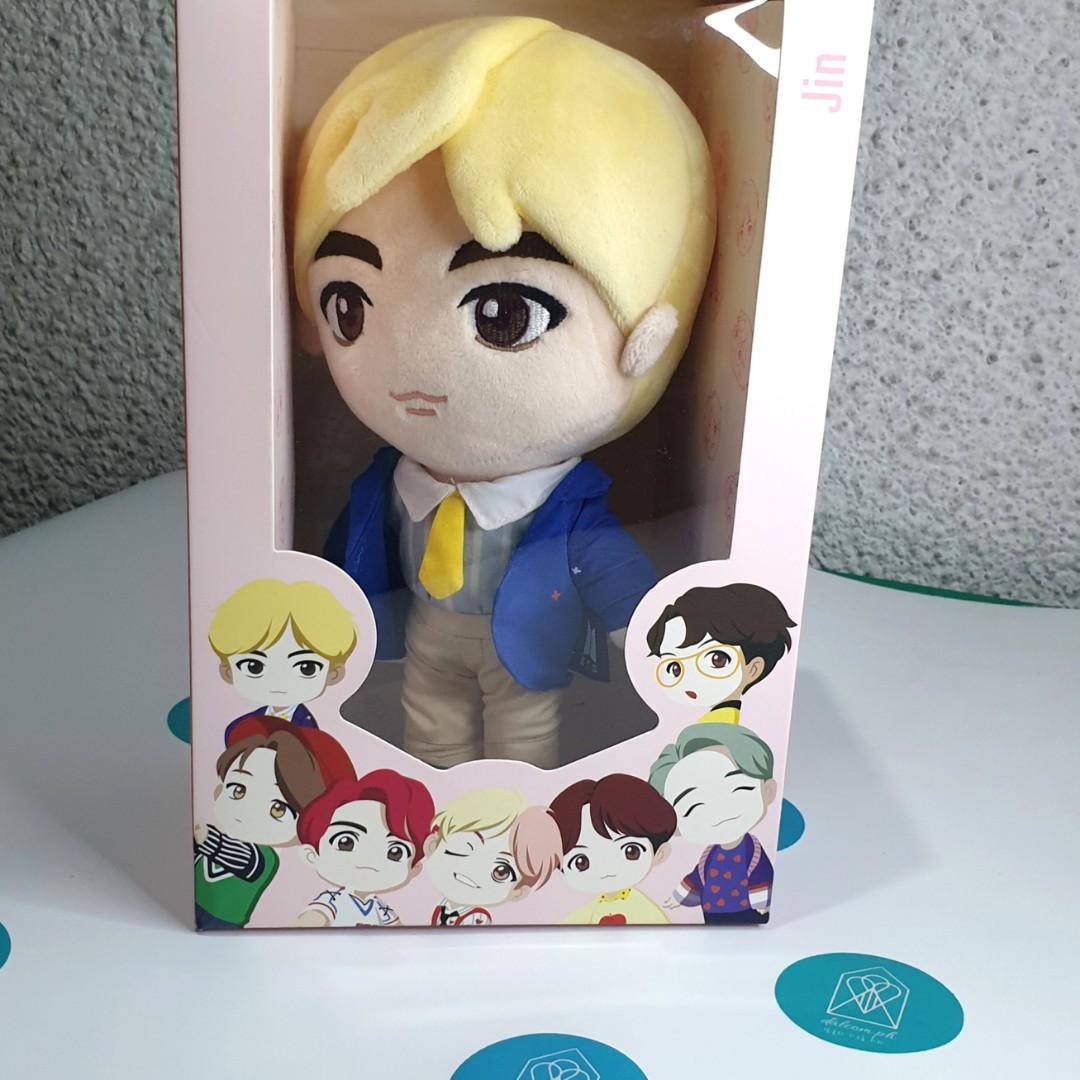 ON HAND BTS JIN PLUSH TOY, Hobbies & Toys, Memorabilia & Collectibles ...