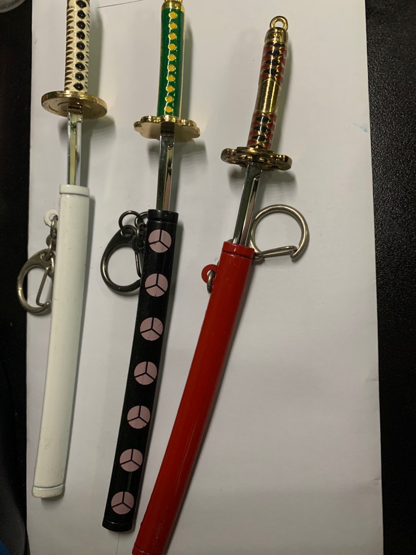 One Piece Roronoa Zoro sword keychains, Hobbies & Toys, Memorabilia ...