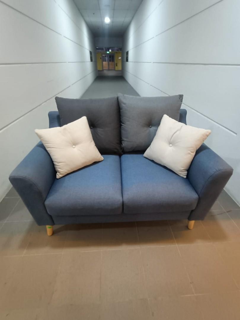 OXIDE SCANDI 2 Seater Sofa in NAVY BLUE, Furniture & Home Living ...