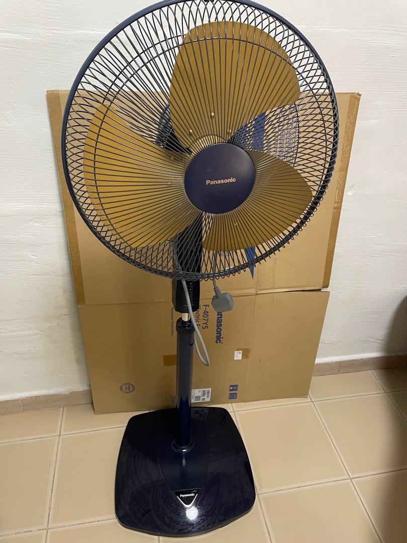 Panasonic standing fan with metal blades F-407YS, Furniture & Home ...