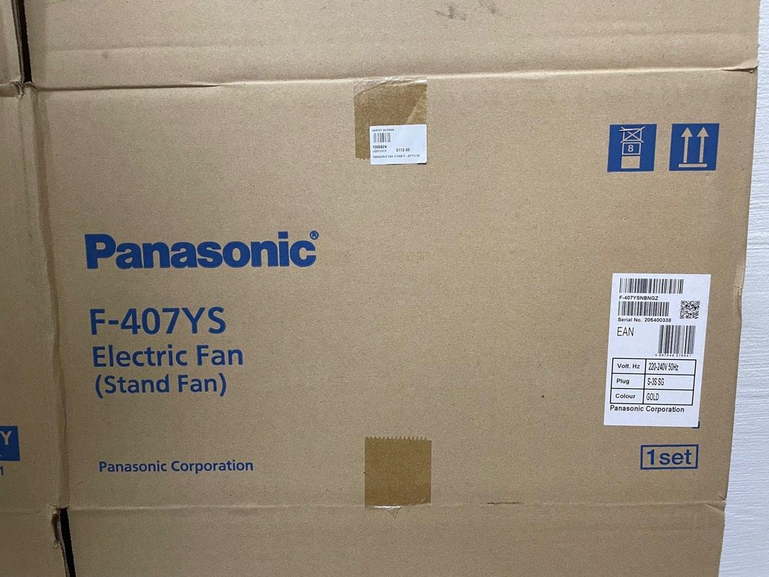 Panasonic standing fan with metal blades F-407YS, Furniture & Home ...