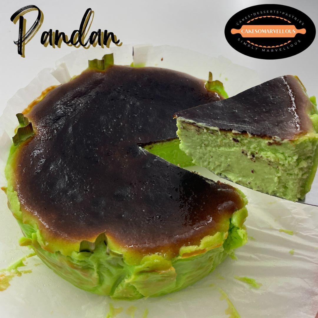 Pandan Basque Burnt Cheesecake [Cakesomarvellous], Food & Drinks ...