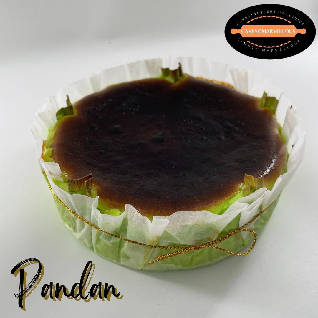 Pandan Basque Burnt Cheesecake [Cakesomarvellous], Food & Drinks ...