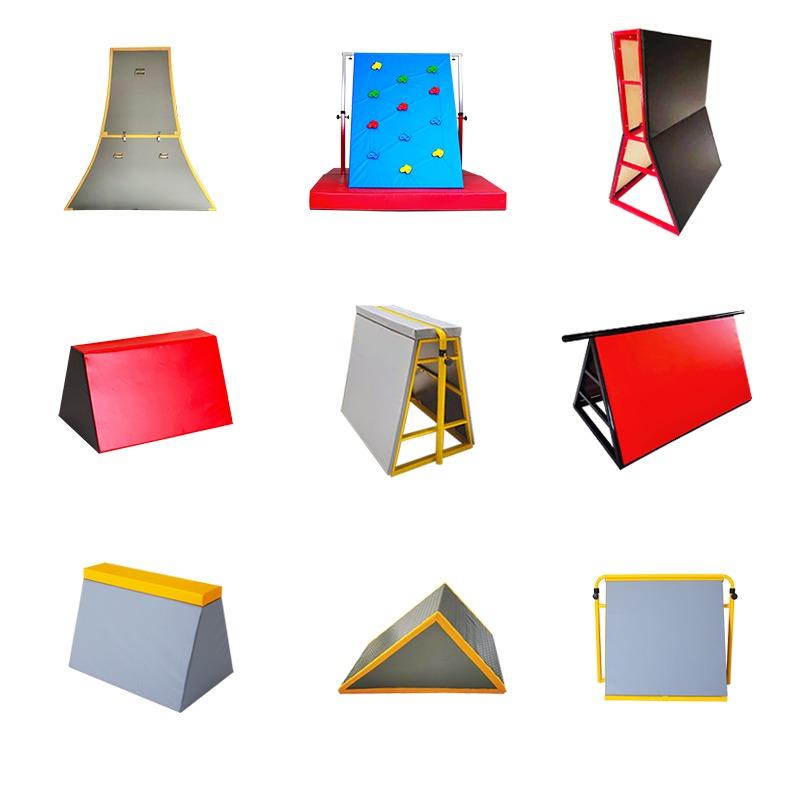 Parkour Ninja Warrior Obstacles Course Equipment Warp Wall Slanted ...