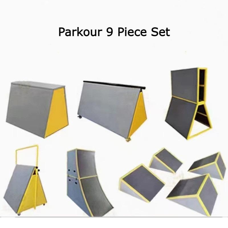 Parkour Ninja Warrior Obstacles Course Equipment Warp Wall Slanted ...