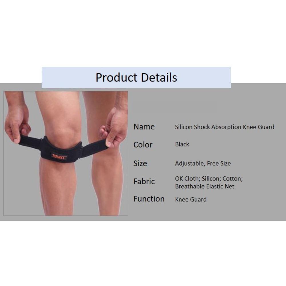Patella Knee Guard Support with Adjustable Silicon Band for Injury ...