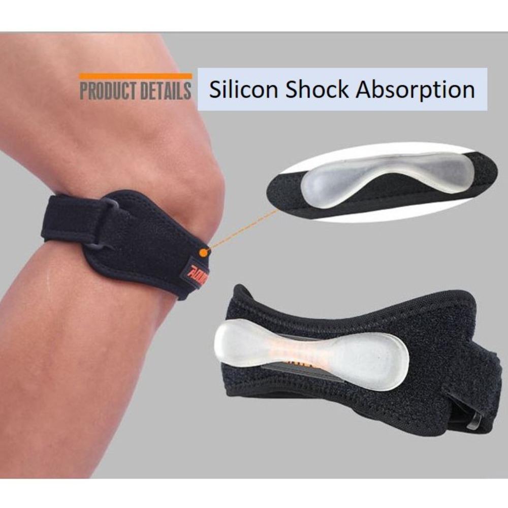 Patella Knee Guard Support with Adjustable Silicon Band for Injury ...