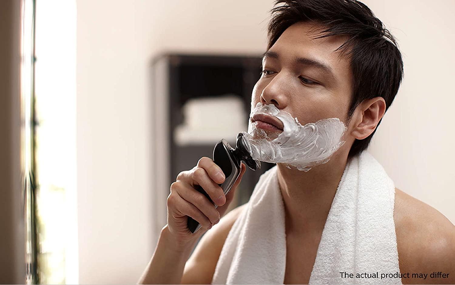Philips S9111/26 Shaver Series 9000 Wet and Dry Electric Shaver, Black ...