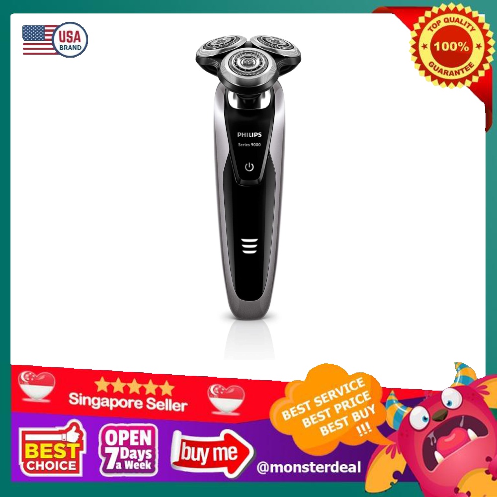 Philips S9111/26 Shaver Series 9000 Wet and Dry Electric Shaver, Black ...