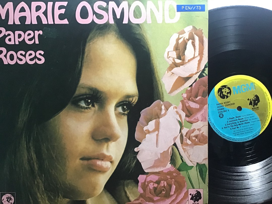 LP Marie Osmond (Donny & Marie) - Paper Roses OOP VINTAGE VINYL RECORD ...