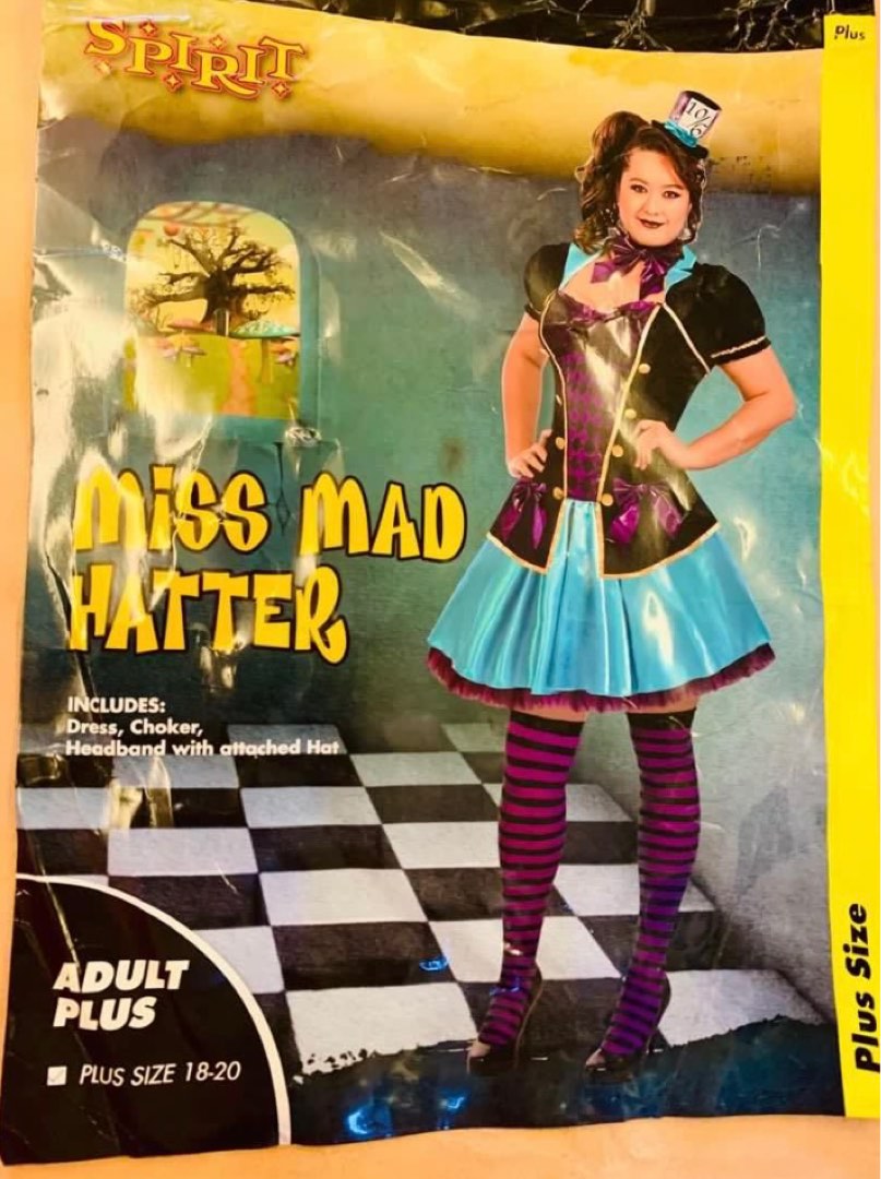Plus size Costume/Miss Mad Hatter/Adult/2XL/Imported, Women's Fashion ...