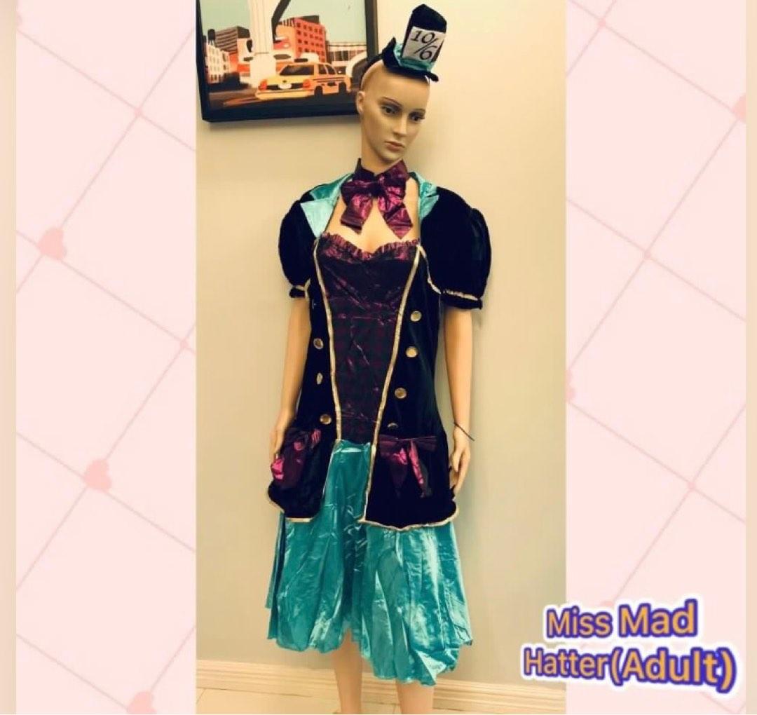 Plus size Costume/Miss Mad Hatter/Adult/2XL/Imported, Women's Fashion ...