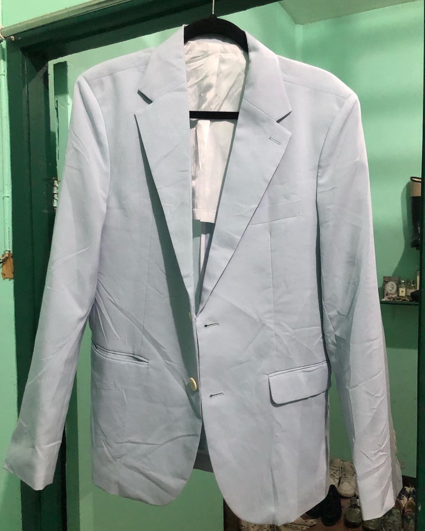 POWDER BLUE SUIT, Men's Fashion, Coats, Jackets and Outerwear on Carousell