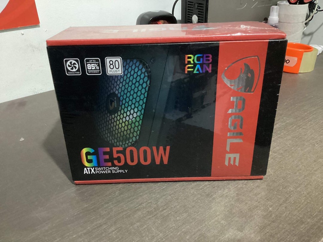 Powerlogic Agile GE-500 500W ATX Switching Power Supply Up to 85% ...