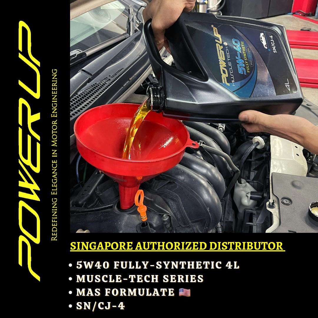Powerup Engine Oil 5w40 / 5w30 4L instocks muscle tech series, Car ...
