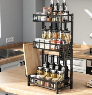 Premium Kitchen racks | Sleek organizers Spice, Condiment, vegetable ...
