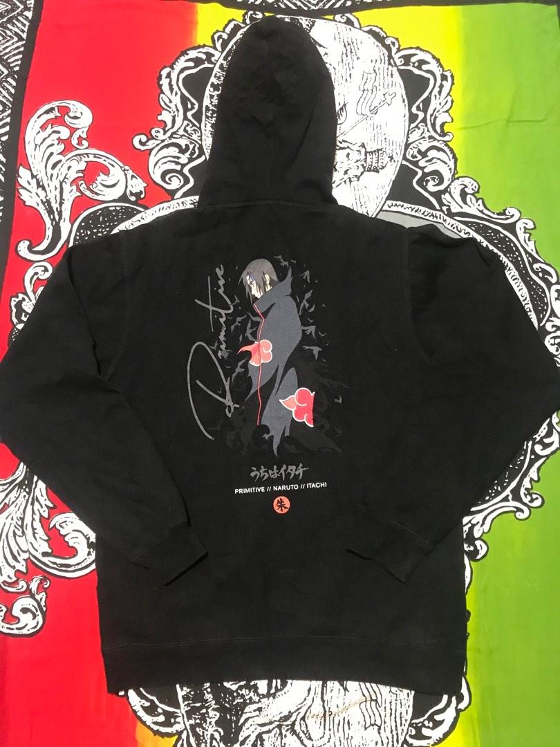 Primitive x Naruto x Itachi, Men's Fashion, Tops & Sets, Hoodies on Carousell