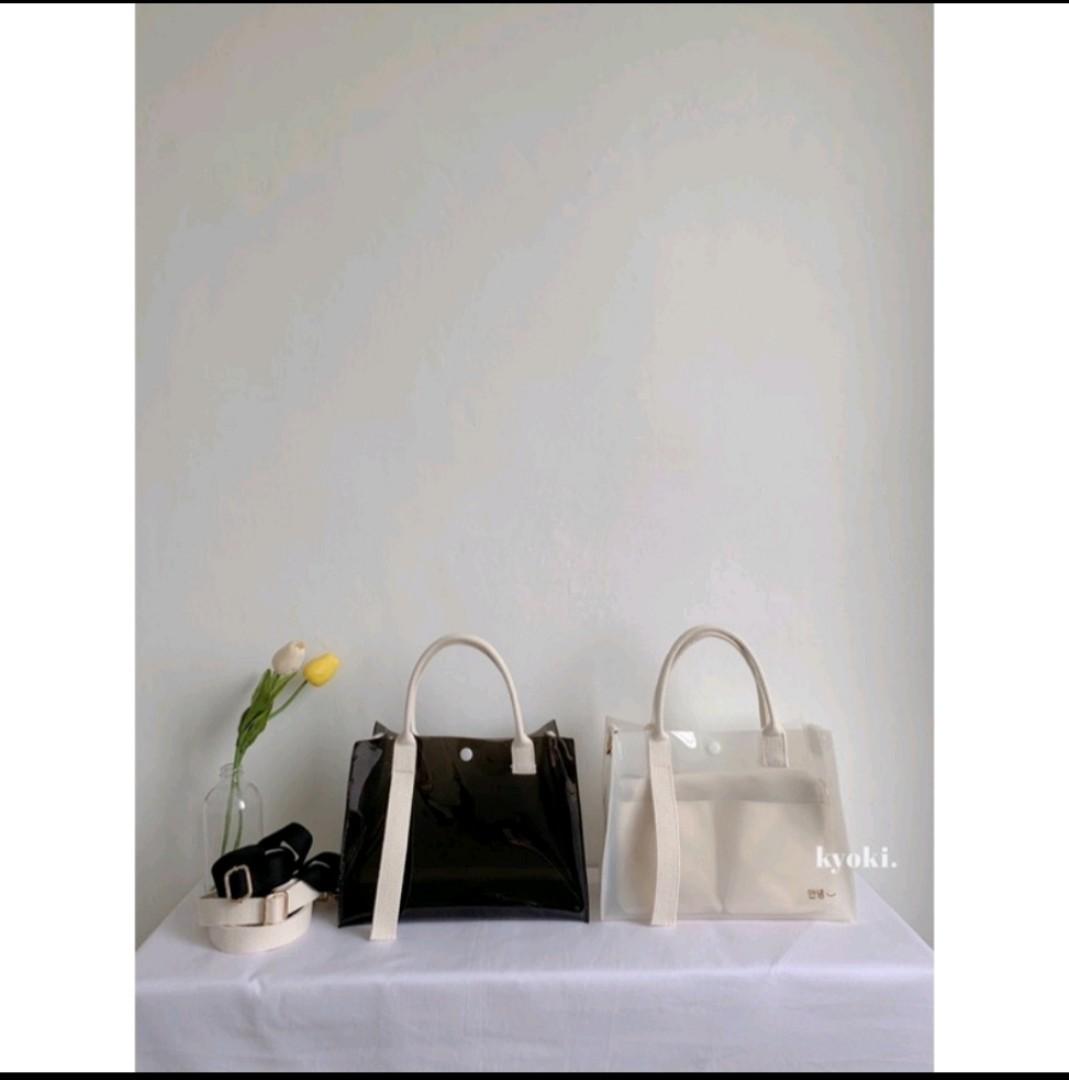 PVC sling bag kyoki studio, Fesyen Wanita, Tas & Dompet di Carousell