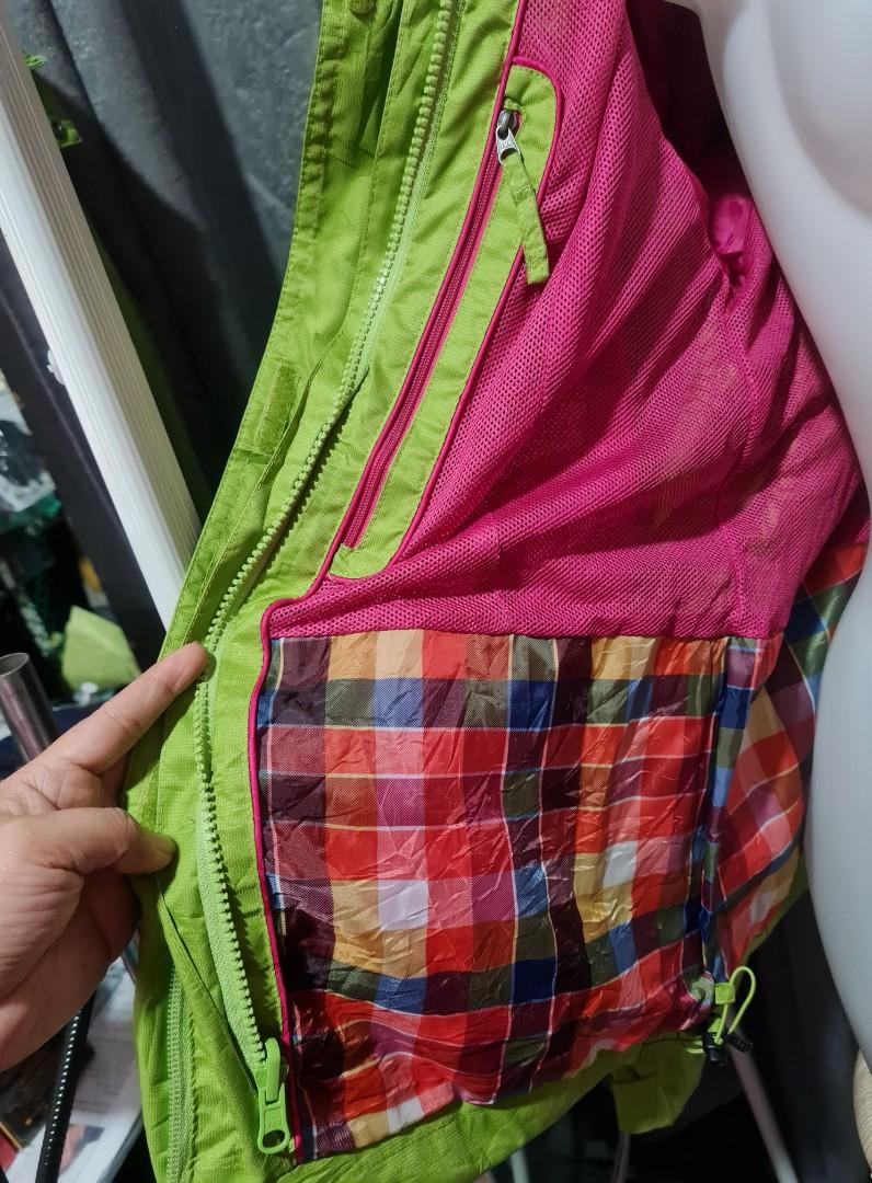 QUECHUA Avocado Green Windbreaker Jacket for Women Medium Size UKAY ...