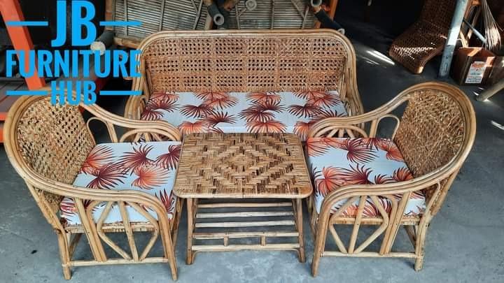 RATTAN SALA SET, Furniture & Home Living, Furniture, Sofas on Carousell