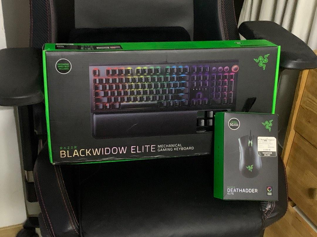 Razer Blackwidow Elite Keyboard + Deathadder Elite Mouse, Computers ...