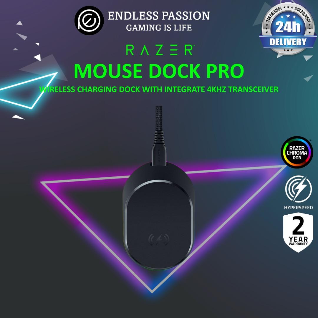 Razer Mouse Dock Pro - Wireless Mouse Charging Dock with Integrated ...