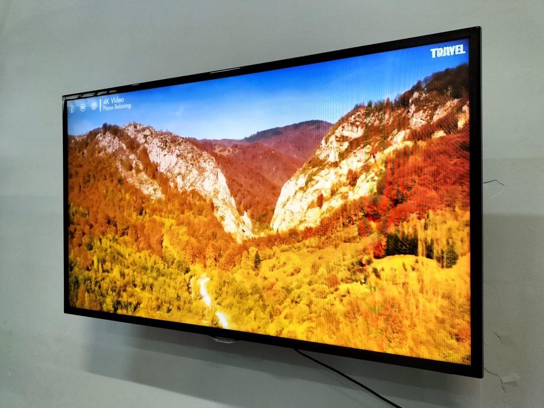 Samsung 46" 4k HD Smart TV (Wall Mount Only) UA46F5500AM Condition: 8/ ...