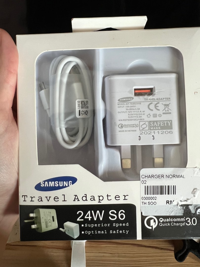 Samsung travel charging adapter with cable, Mobile Phones & Gadgets ...