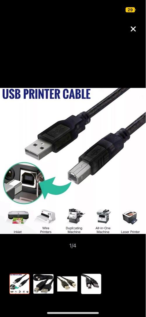 Samsung USB Printer Cable Type A Male to B Male Scanner Cable High Speed, Computers & Tech ...