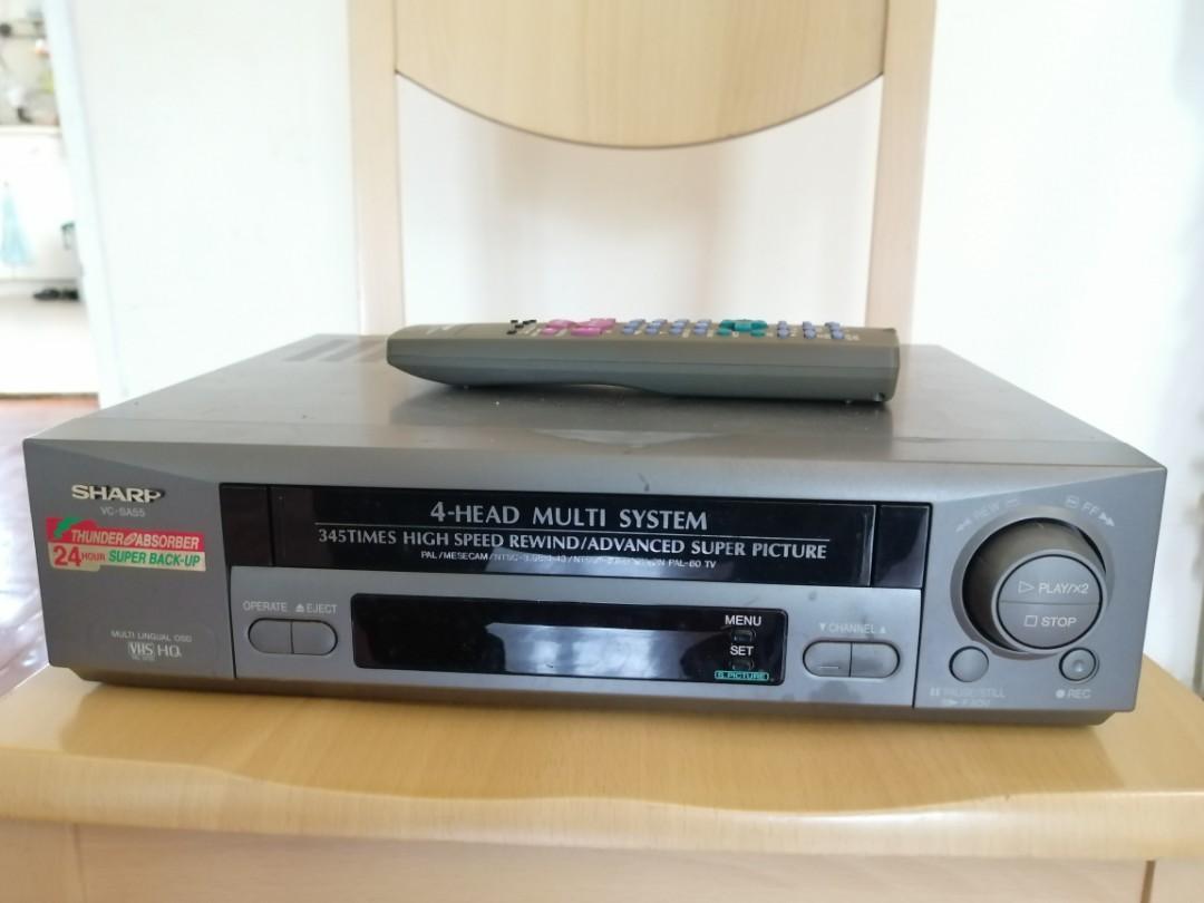 Sharp VCR- MULTI SYSTEM VHS, 家庭電器, 電視 & 其他娛樂, 娛樂系統及智能家居產品 - Carousell