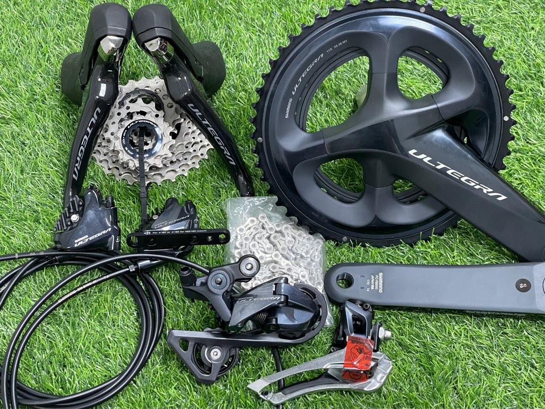 Shimano ultegra r8020 hydraulic disc groupset mix kmc 11 speed chain ...
