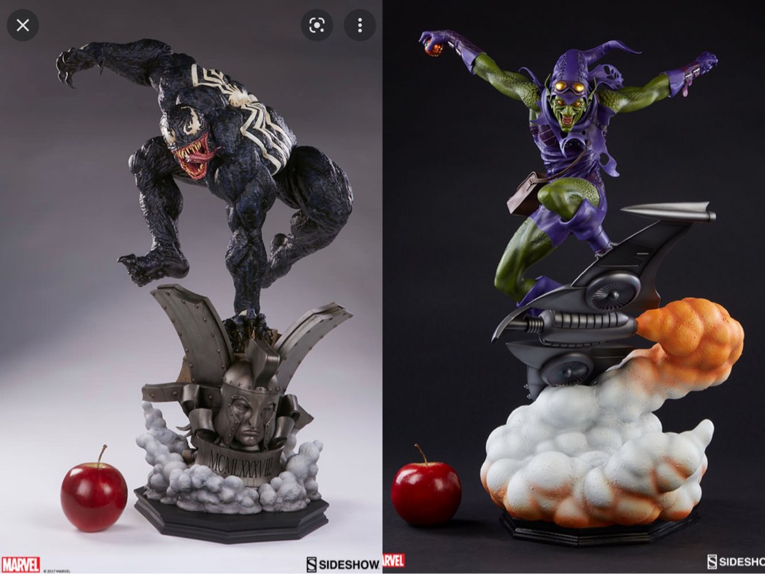 Sideshow Premium Format Venom and Goblin BIB, Hobbies & Toys, Toys ...