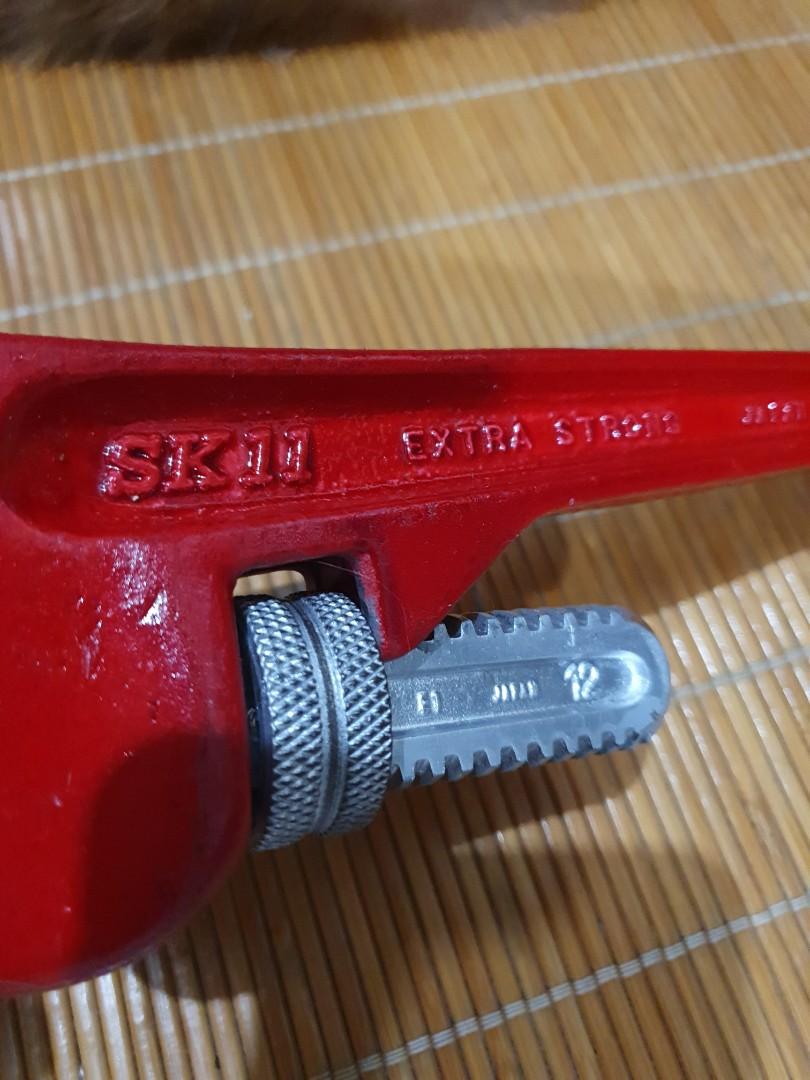SK11 Japan Pipe Wrench Heavy Duty Like Rigid Irwin, Commercial & Industrial, Construction Tools ...