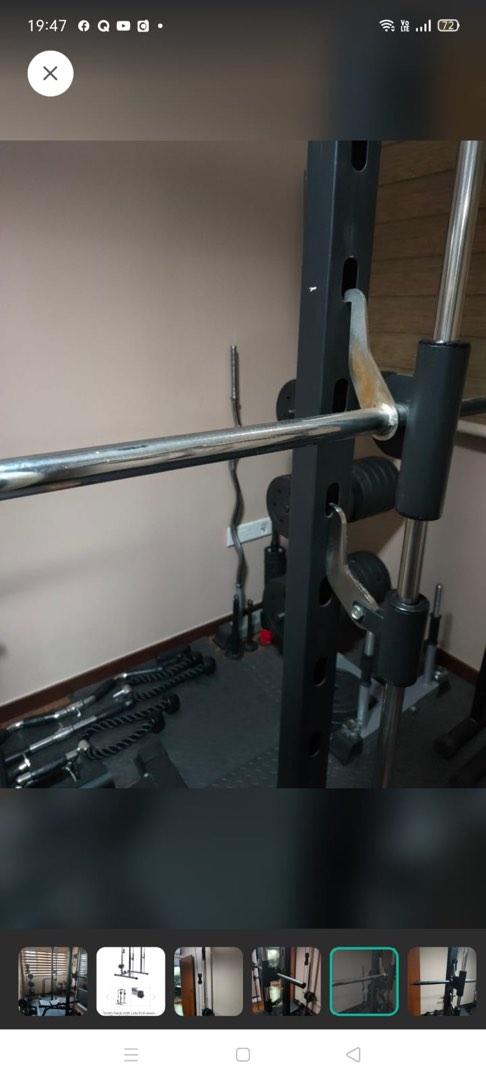 Smith Rack With Lats Pull down and Row Machine, Sports Equipment ...