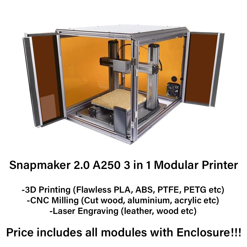 Snapmaker 2.0 A250 Modular 3-in-1 3D Printer, Computers & Tech ...