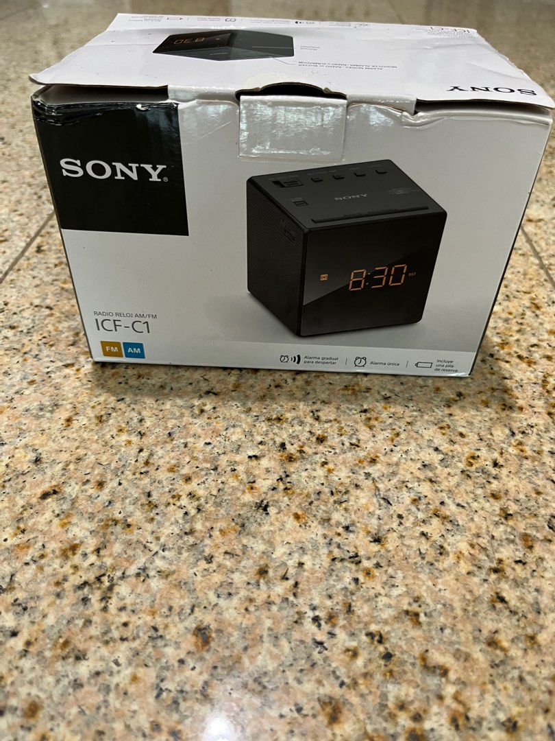 Sony digital Bed side alarm clock, TV & Home Appliances, Other Home ...