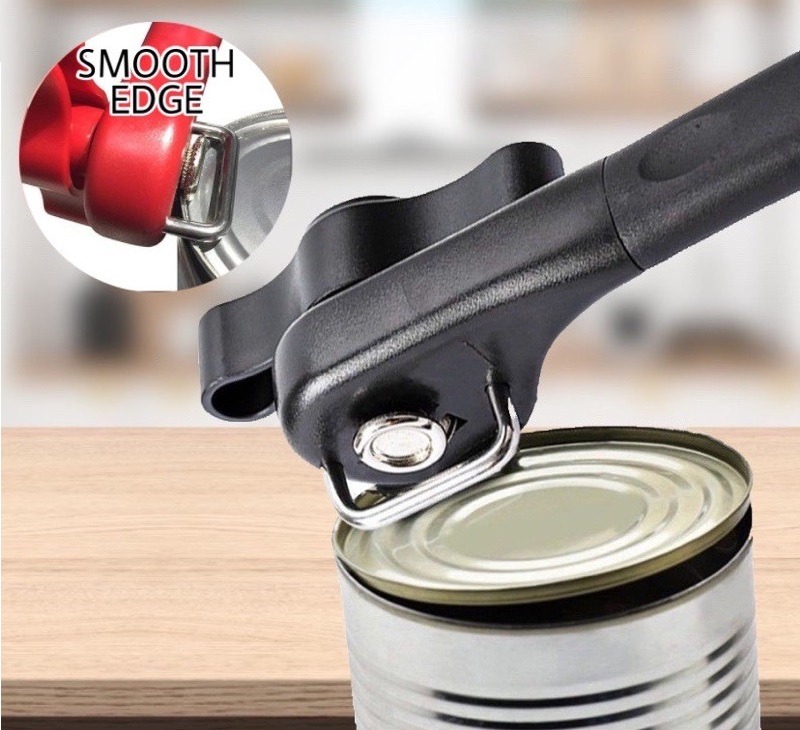 Stainless Steel NEW Side Cutting SAFETY CAN OPENER canned food opener ...