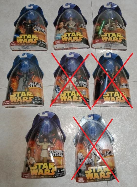 Star Wars Episode 3 Three Revenge of the Sith Action Figures, Hobbies ...