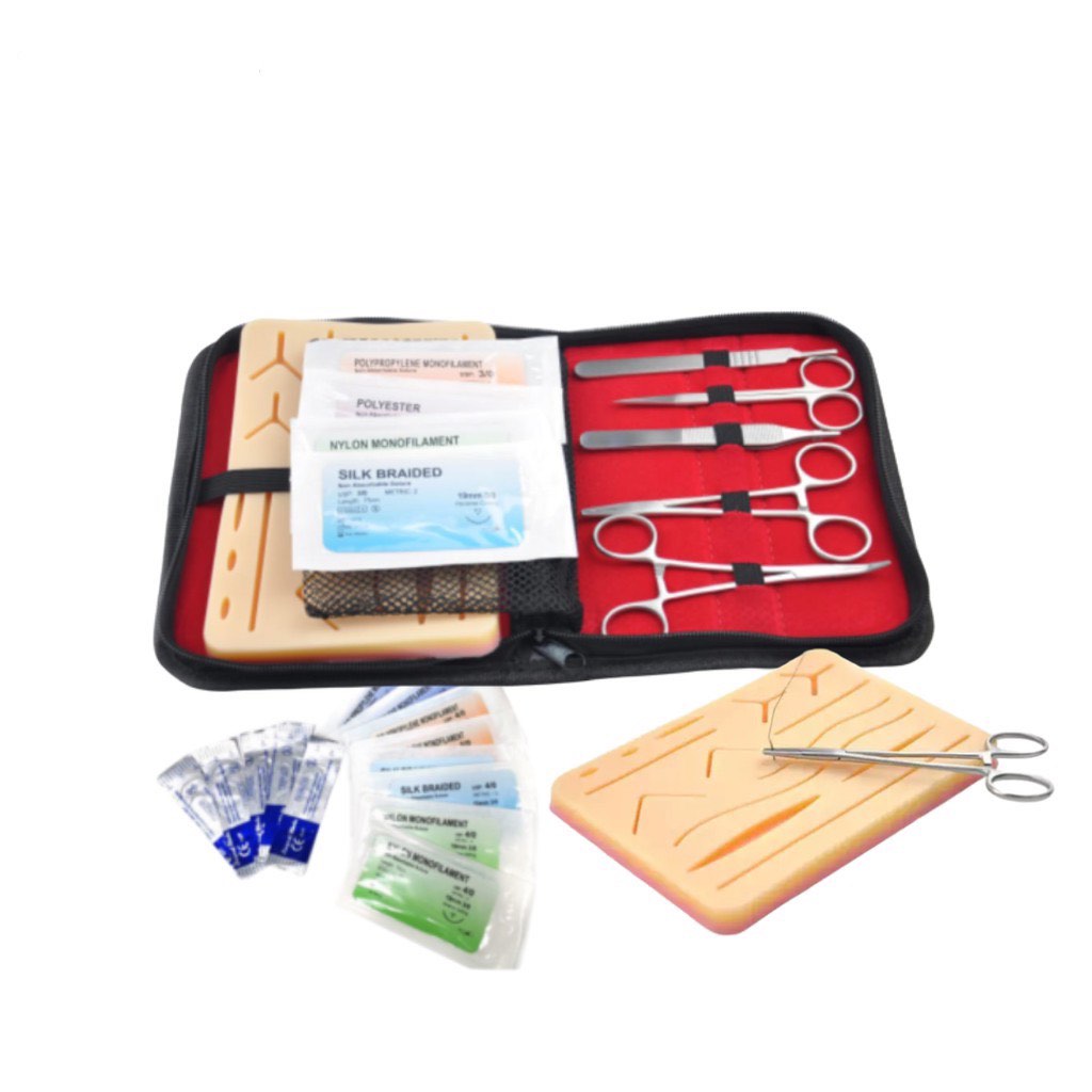 Suturing Skills Full Practice Kit with Pseudo Skin Structure (New ...