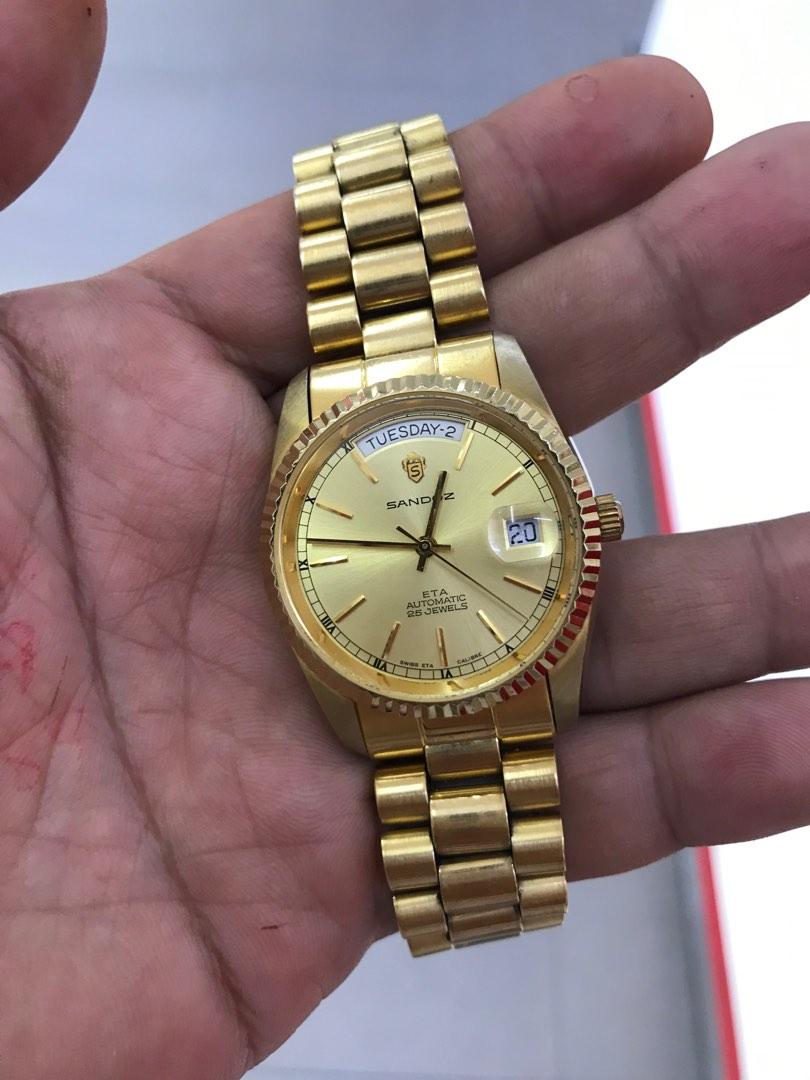 Swiss Sandoz President Day/Date watch, Luxury, Watches on Carousell