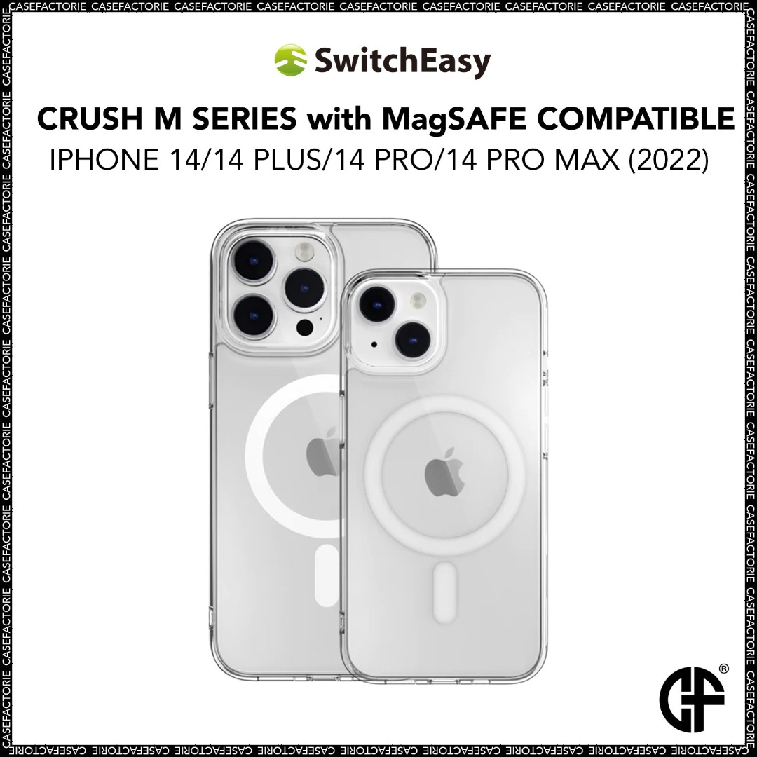 SwitchEasy Crush M Case for iPhone 14/14 Plus/14/ Pro/14 Pro Max (2022) with MagSafe Compatible ...