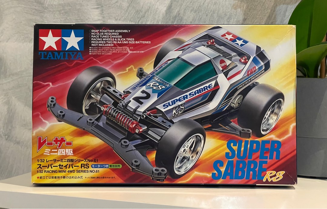 TAMIYA 18061 Mini 4wd Super Sabre RS (VS chassis), Hobbies & Toys, Toys ...