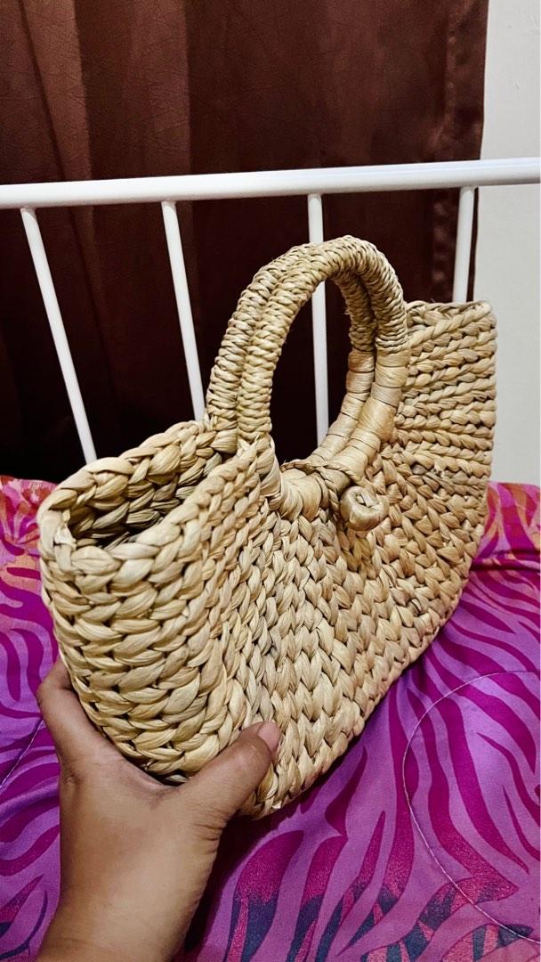 Tas eceng gondok , tas tangan unik , tas kreatif rajut eceng gondok ,, Antik, Lainnya di Carousell