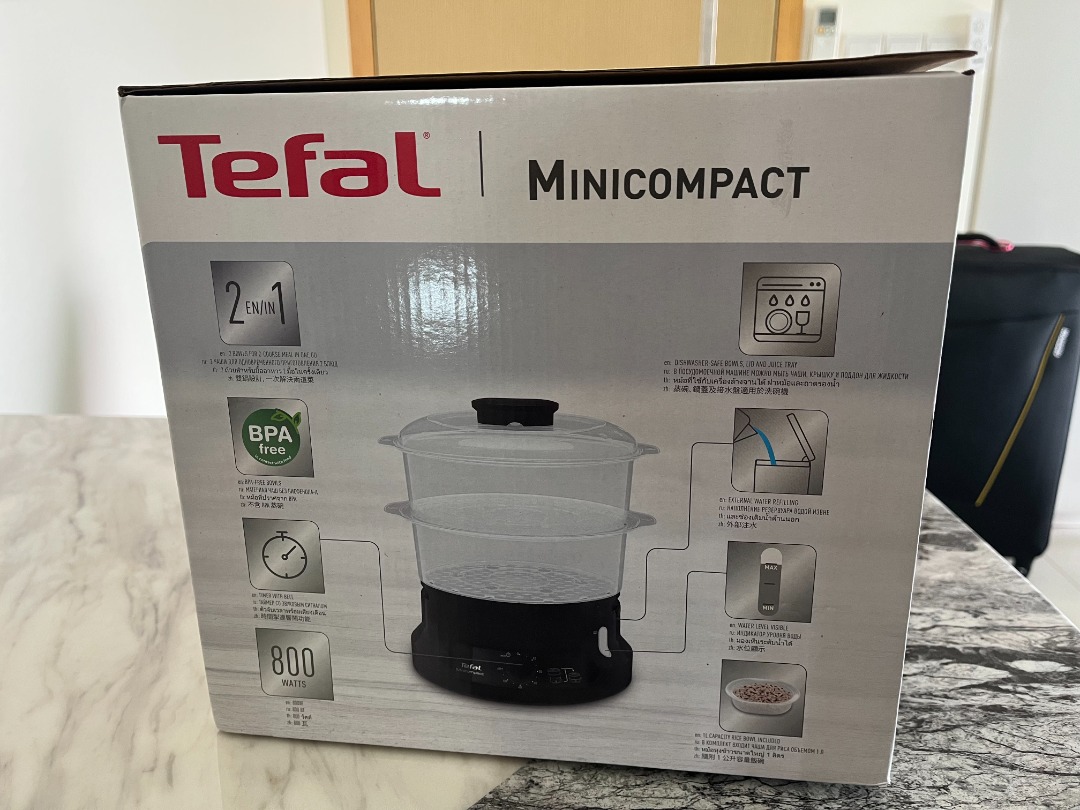 Tefal Minicompact 2 Tier Food steamer, TV & Home Appliances, Kitchen ...
