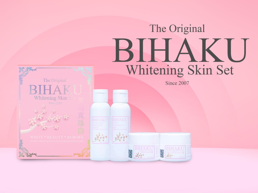 THE ORIGINAL BIHAKU WHITENING SET WHITE - BEAUTY - REBORN, Beauty & Personal Care, Face, Face ...