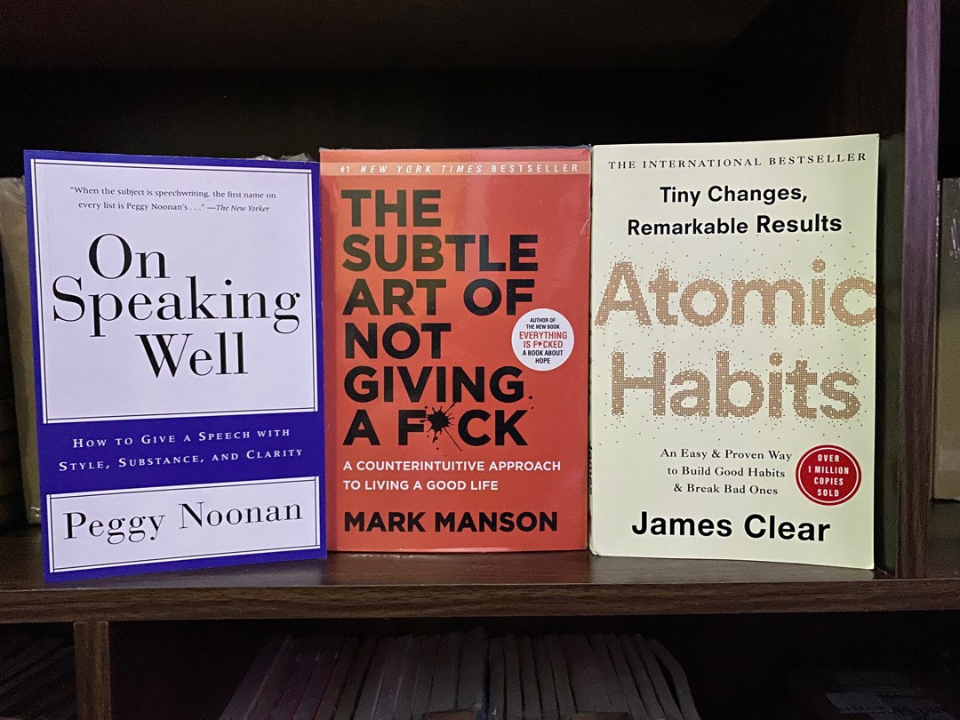 The Subtle Art Of Not Giving A F Ck Atomic Habits On Speaking Well