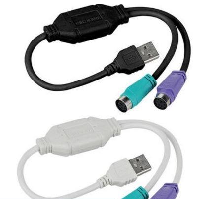 USB to PS/2 Dual PS2 Converter Adapter - White, Mobile Phones & Gadgets ...