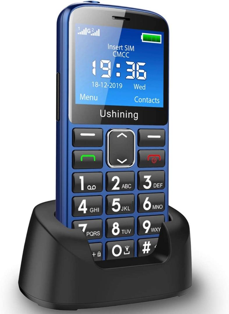 Ushining Big Button Mobile Phone for Elderly, Unlocked Senior Mobile ...